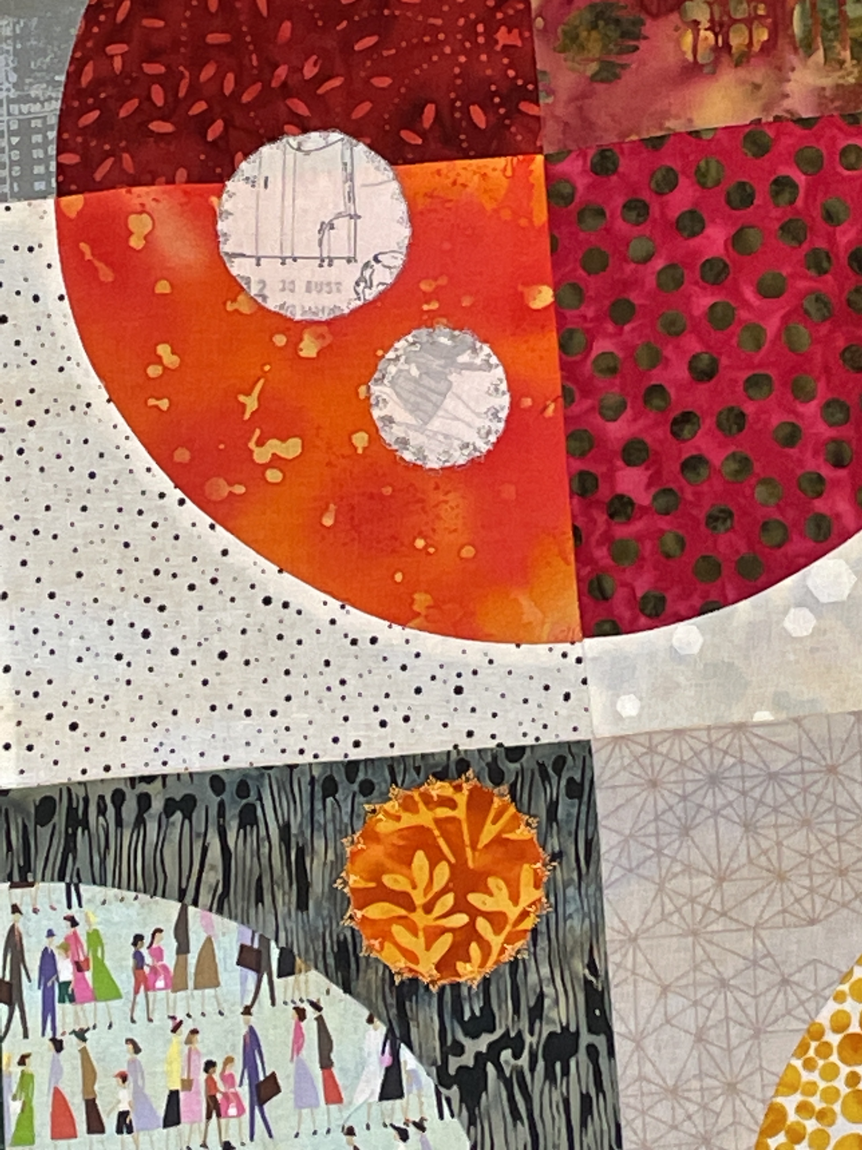 Drunkard’s Path – Edge Stitching Done | jmn